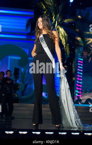 DORAL, FL - JANUARY 23: Saly Greige, Miss Lebanon 2014, rehearses on ...