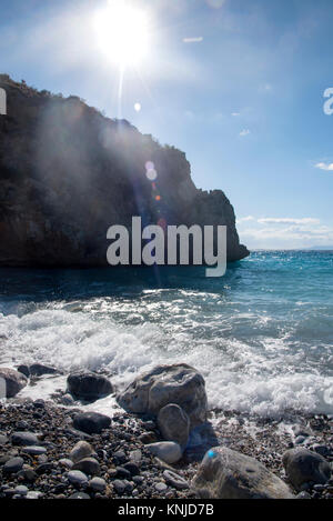 Foneas beach near Kardamyi, West coast of Greece Stock Photo - Alamy