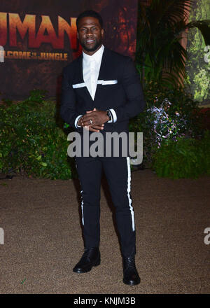 Kevin Hart at the Premiere Of Columbia Pictures' 'Jumanji: Welcome To ...