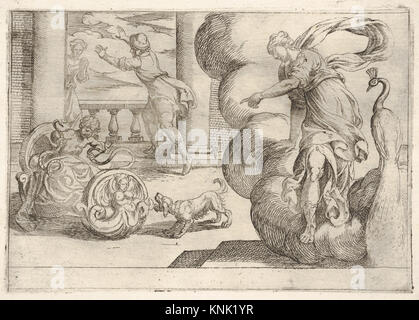 Hercules strangling the serpents: Hercules grasps two serpents in his ...