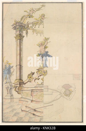 This 1741 altarpiece design by Joseph Anton Feuchtmayer depicts St ...