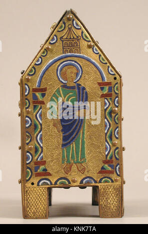 A French medieval chasse featuring Christ in Majesty and the Lamb of ...