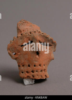 A Coptic head fragment from the 4th-7th century, originating in Kharga ...