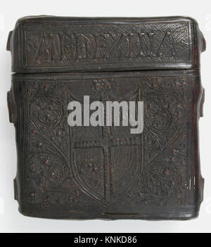 Box, 15th century, Italian, Medium: Leather (Cuir bouilli), on wood ...