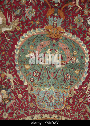 Carpet, 16th century, Attributed to Iran, Medium: Silk (warp and weft ...