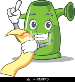 Chef with food watering can character cartoon Stock Vector Image & Art ...