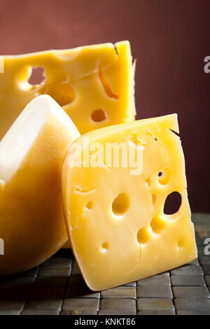 Still-life with cheese, saturated ambient rural theme Stock Photo - Alamy