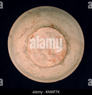 Pottery Bowl, 9th century, Excavated in Iran, Nishapur, Medium: Earthenware; white slip with ...