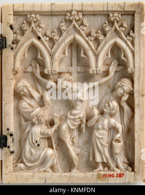 Diptych with the Adoration of the Magi and the Crucifixion, ca. 1310-20 or 1350-70, French or ...