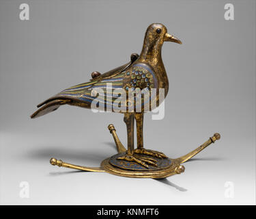 A French Eucharistic Dove from ca. 1215–1235, made of formed, engraved ...