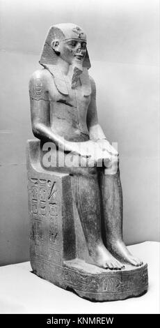 A historical illustration of the colossal statue of Amenhotep III ...