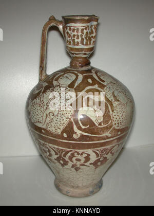 A historical ewer preserved in the Metropolitan Museum of Art, showing ...