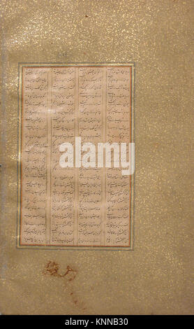 Folio 18r from the Mantiq al-Tair manuscript depicting Shaikh San'an ...