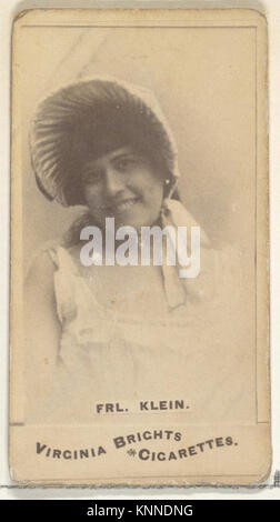 Illustrated cigarette card depicting actress Fannie Batchelder from the ...