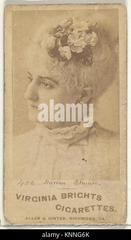 This albumen photograph features Marion Elmore, an actress from the ...
