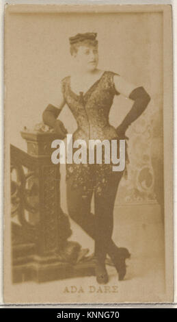 A portrait of Ada Dare from the Actors and Actresses cigarette card ...