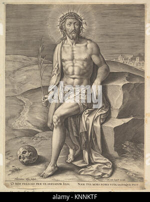 Christ Sitting on the cold Stone, 17th century Stock Photo - Alamy