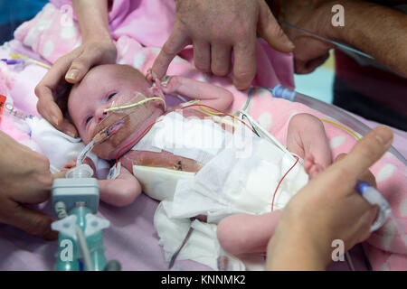 Three-week-old Vanellope Hope Wilkins, who was due to be delivered on ...