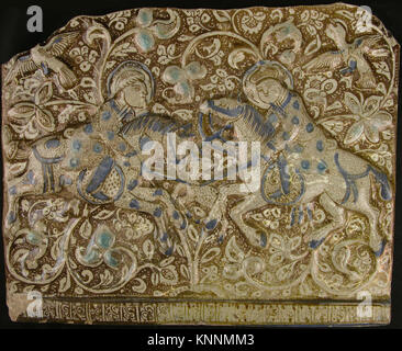 A decorative architectural frieze tile from the MET collection ...