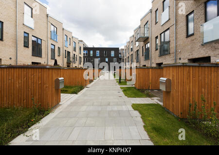 Terraced houses on the outskirts of Copenhagen Stock Photo - Alamy