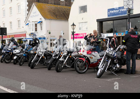 Poole Town Quay, Poole, motorcycle rally Stock Photo - Alamy