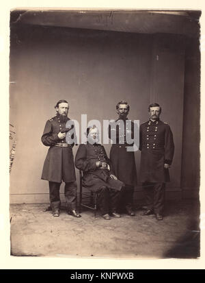 A photograph of General William T. Ward and his staff, capturing their ...