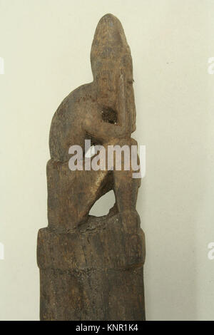 An ancient funerary staff from the MET, crafted from wood or metal ...