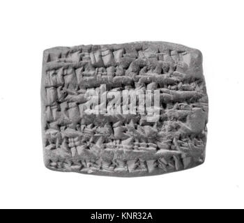 This cuneiform tablet details a silver receipt, documenting the sum ...