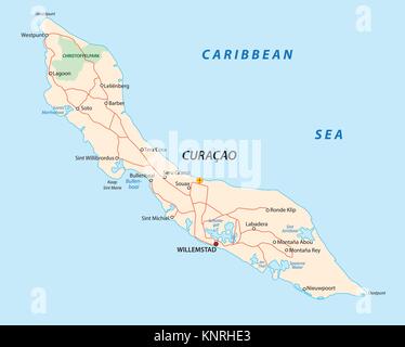 Curacao map island vector illustration Stock Vector Image & Art - Alamy