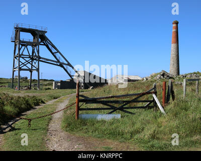 Allens Shaft headframe at the Botallack Tin Mine in Cornwall. Photo by ...
