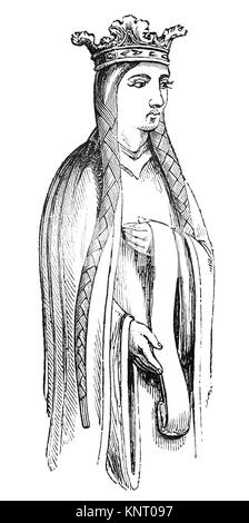 Empress Matilda, daughter of Henry I of England and mother of Henry II ...