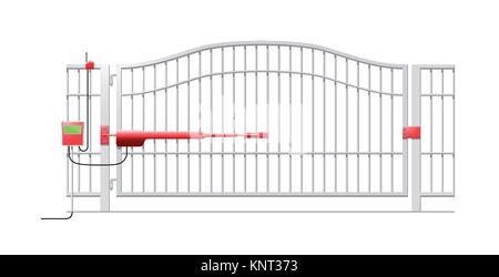 Automatic Gate System - Automatic Gate Opener Schematic Diagram – stock ...