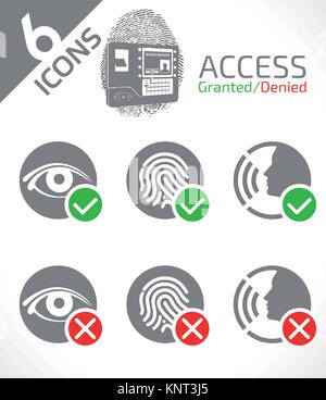 Logo - Biometric ID authentication – stock illustration Stock Vector ...