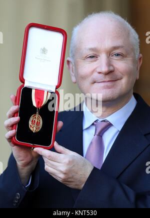 Sir George Benjamin after he was knighted by the Duke of Cambridge ...