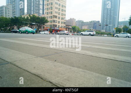 Shenzhen, China: Road intersection landscape Stock Photo - Alamy