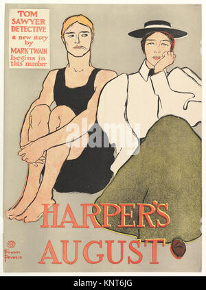 Illustration from the August issue of Harper's magazine, depicting ...