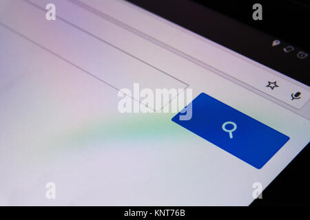Magnifying Glass Search Box Empty Blank Internet Screen Answers Stock ...