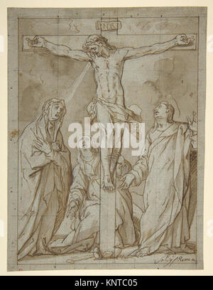 Christ Crucified, Attended by the Virgin, Saint Mary Magdalen, and Saint John the Evangelist ...