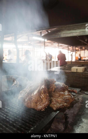 Nyama Choma, traditional street food or Kenyan barbecue, Nairobi, Kenya ...