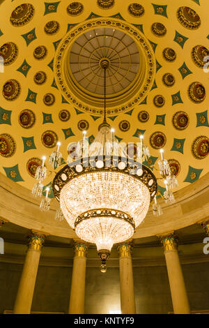 US Capitol Crypt Chandelier and columns Stock Photo - Alamy