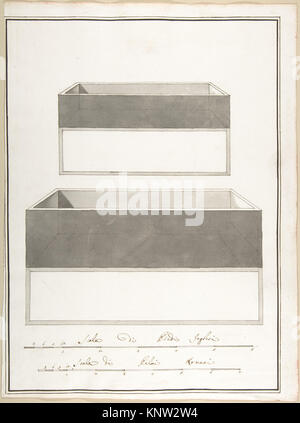 Elevations and Plans of Two Boxes MET DP801741 344119 Stock Photo - Alamy