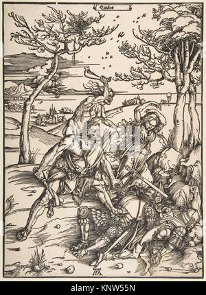 This artwork depicts Hercules and Cacus, showing mythological figures ...