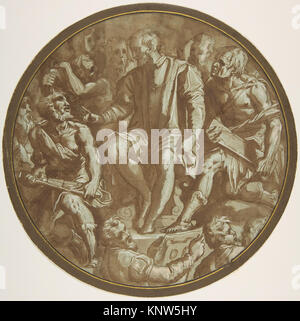 This illustration depicts Grand Duke Cosimo I of Tuscany surrounded by ...