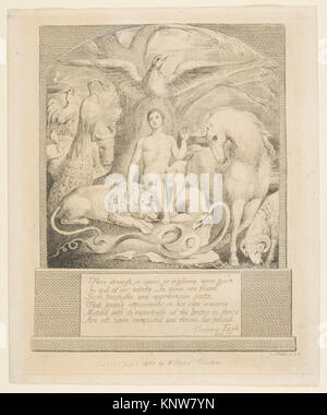 This illustration by William Blake depicts the biblical scene of Eve ...