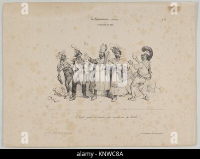 Carnival de 1830 (from La Caricature) 1924 by Victor Adam Stock Photo ...