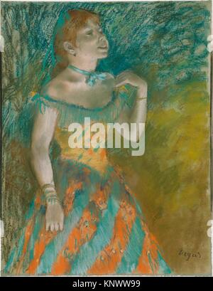 The SInger in Green, Edgar Degas, circa 1884, Metropolitan Museum of ...