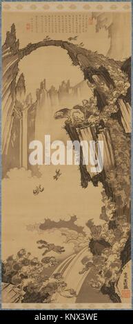 Lions at the Stone Bridge of Mount Tiantai 2015 by Soga Shohaku Stock ...