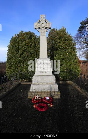 Wellbank war memorial Angus Scotland December 2017 Stock Photo - Alamy