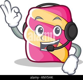 Singing marshmallow character cartoon style Stock Vector Image & Art ...