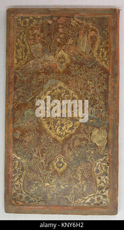 Photograph of a 16th-century Iranian leather bookbinding (Jild-i kitab ...